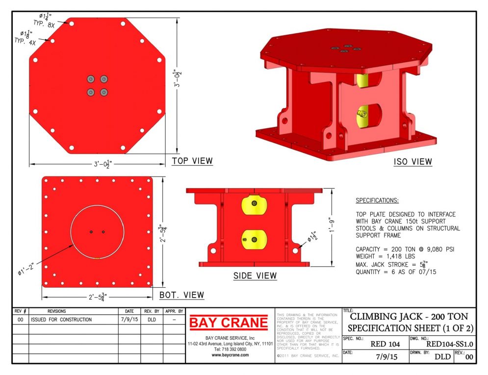 Climbing Jack Rigging Rental