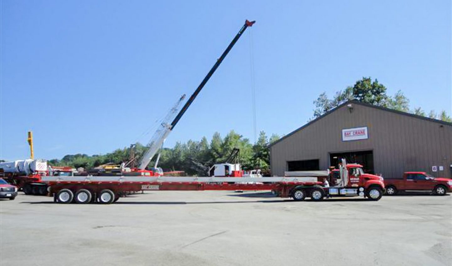Step Deck Platform trailers to 125t and 104′ Length Double Drop Lowboy ...